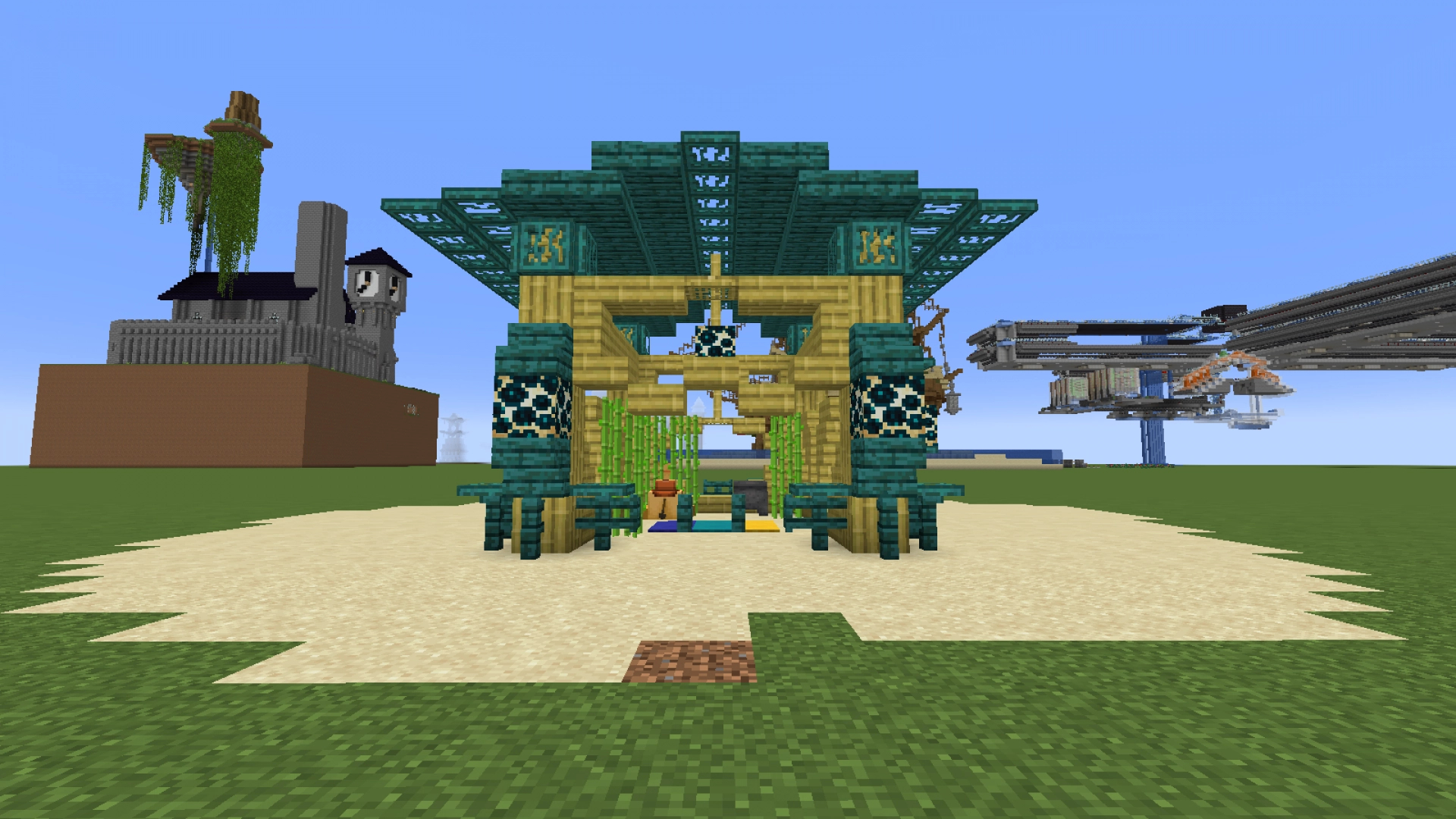 Minecraft Schematic Camel Hut - Warped And Bamboo Wood by jacklewisnunn ...
