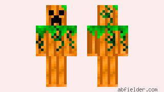 Minecraft Skin Pumpkin Creeper by iqru | abfielder.com