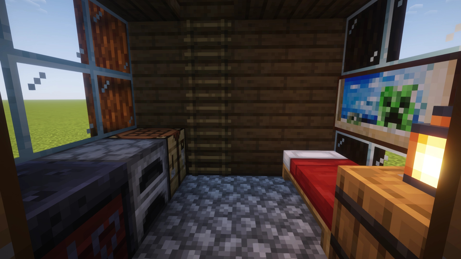 Minecraft Schematic 6x6 spruce house by kill3rco8n | abfielder.com