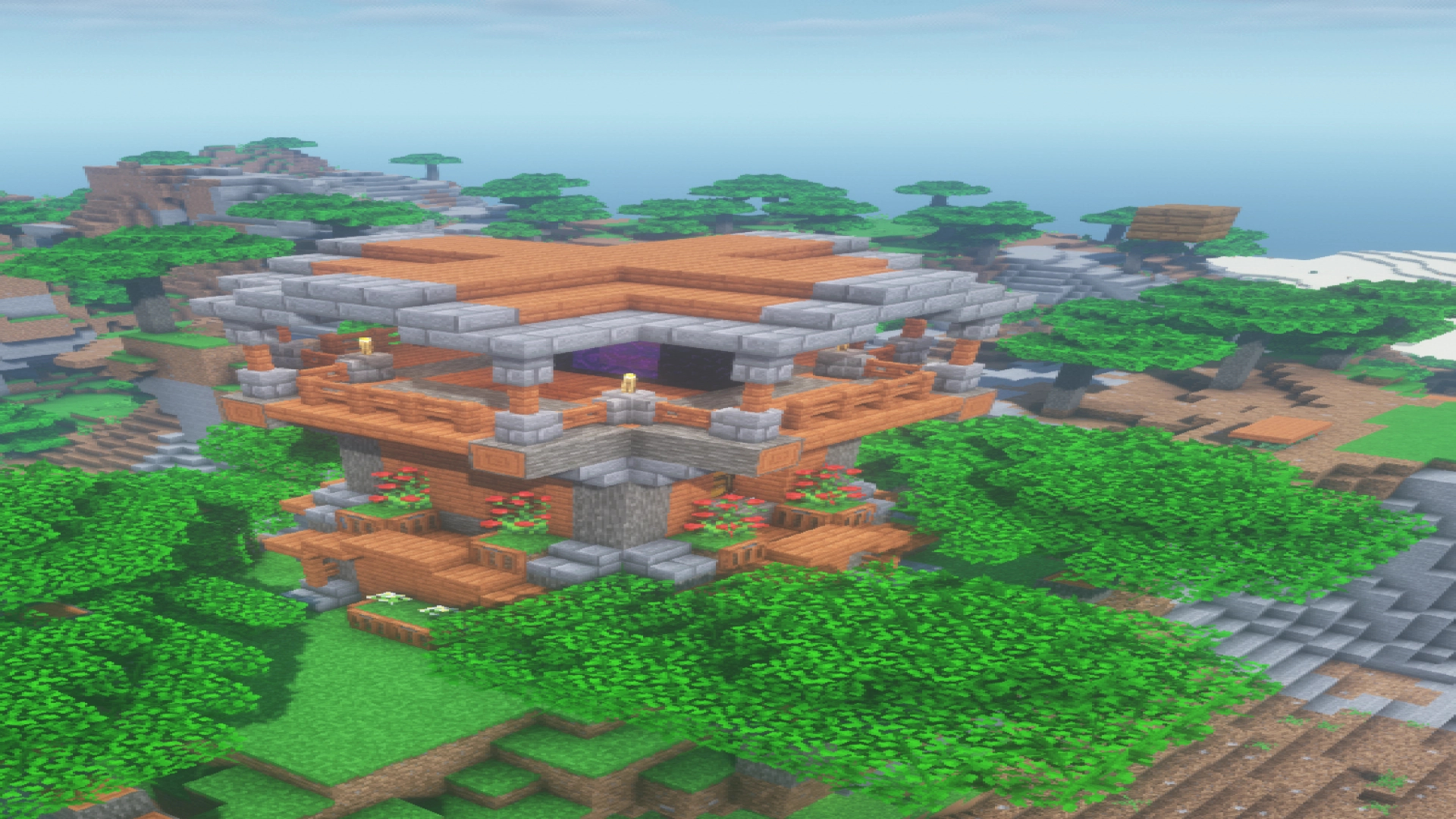 Minecraft Schematic Acacia Base by jxtgaming | abfielder.com