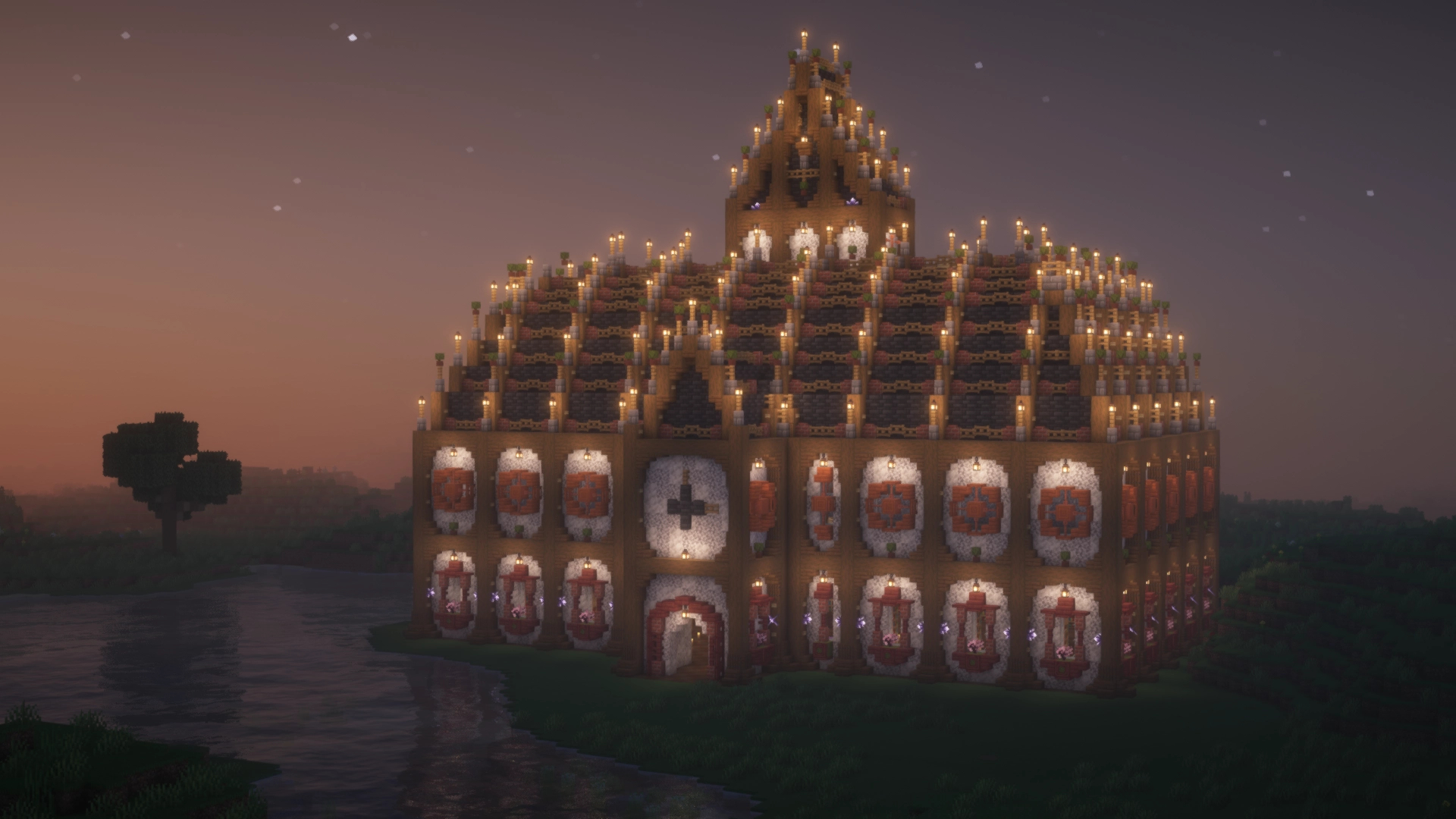 Minecraft Schematic Big Cathedral Building by Unknown | abfielder.com