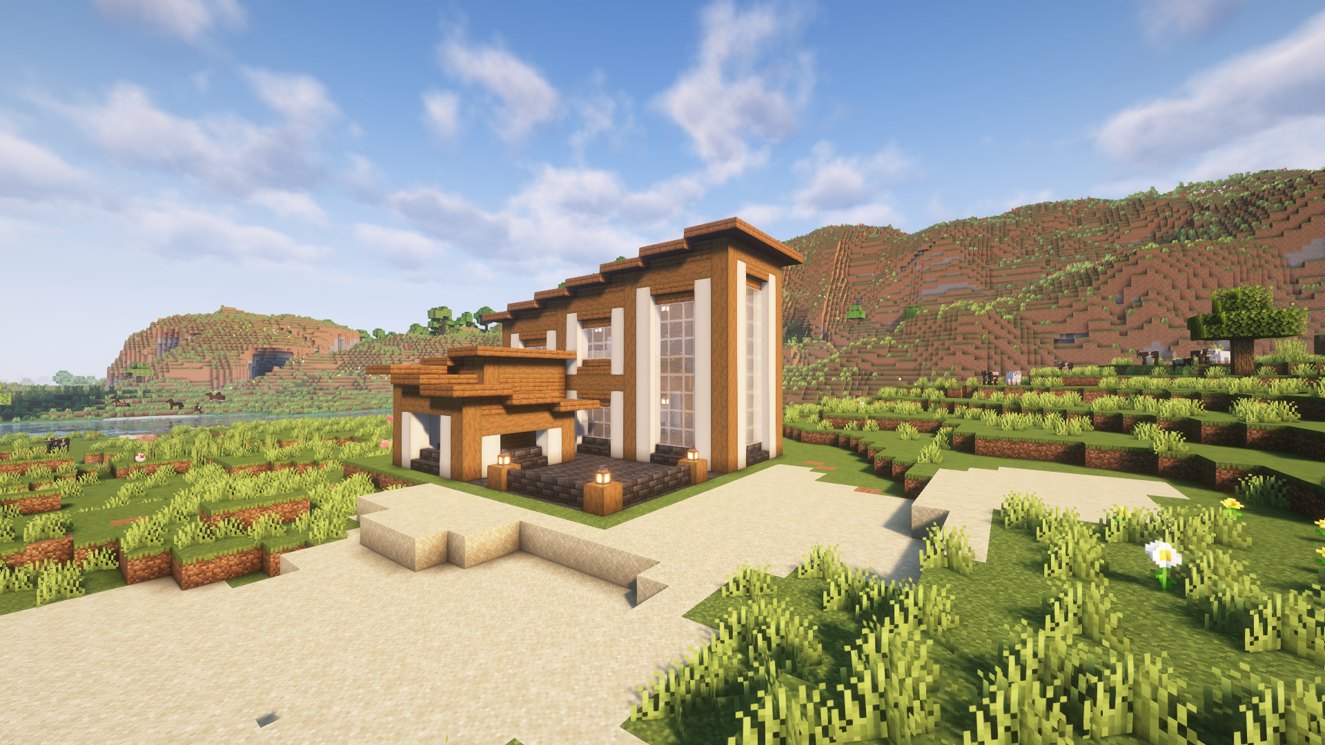 Minecraft Modern House Schematic Modern House #3
