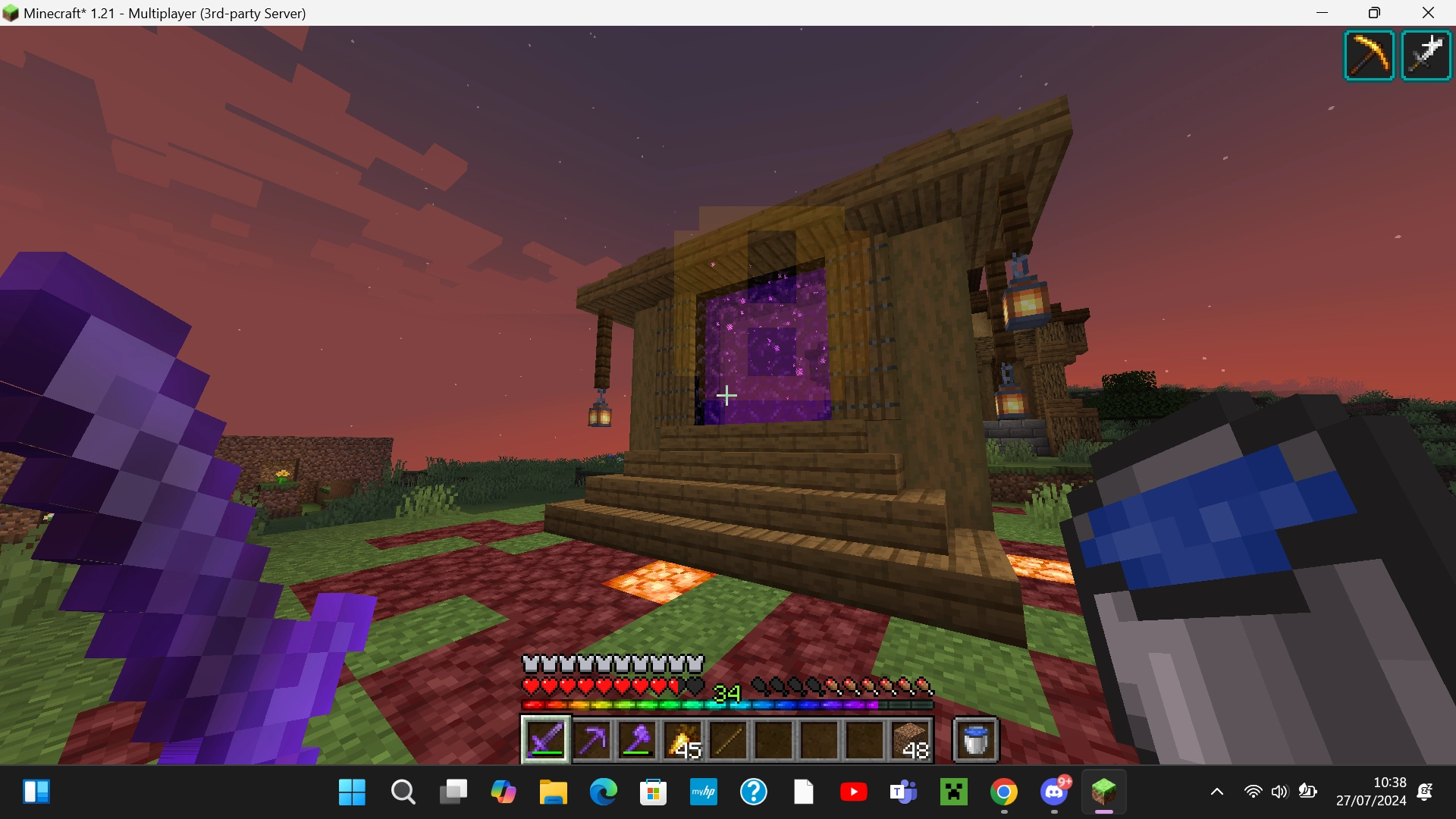Minecraft Schematic Spruce Nether portal by 2610k | abfielder.com