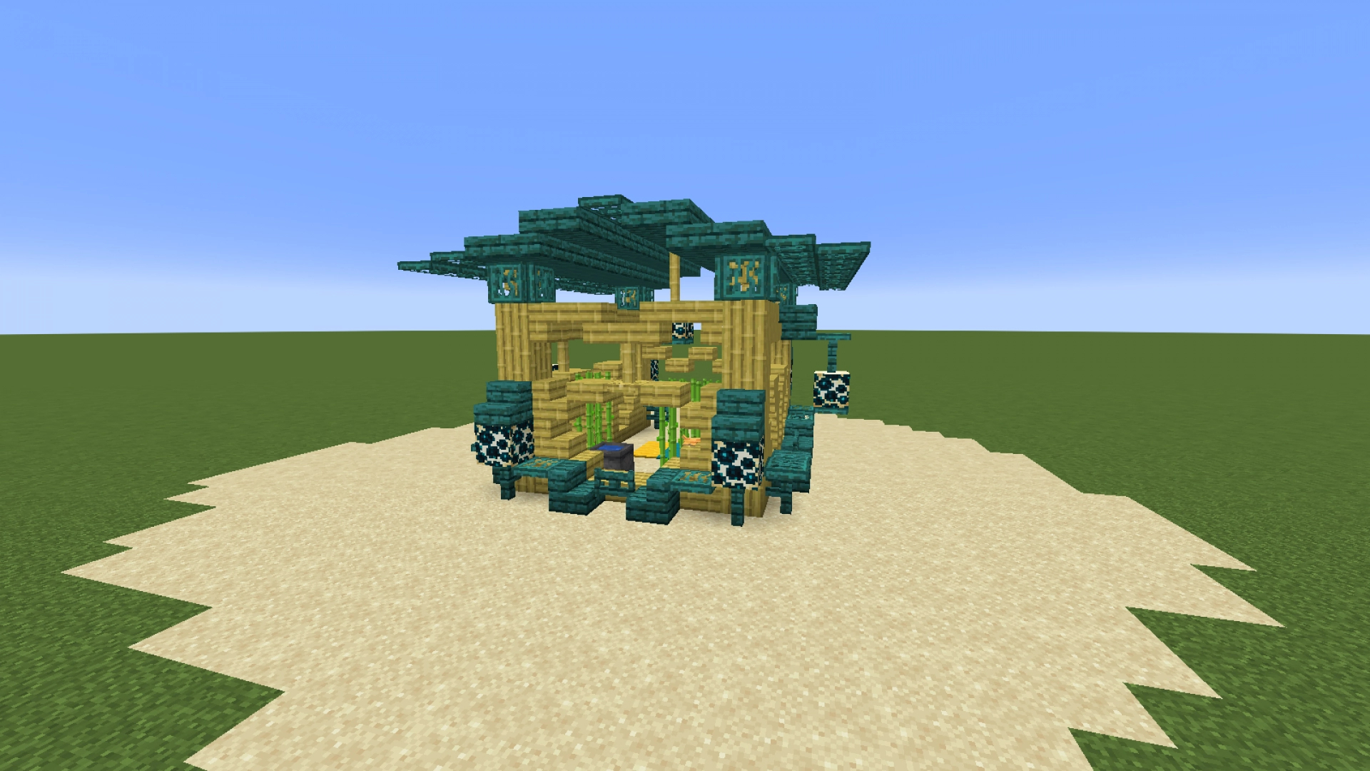 Minecraft Schematic Camel Hut - Warped And Bamboo Wood by jacklewisnunn ...