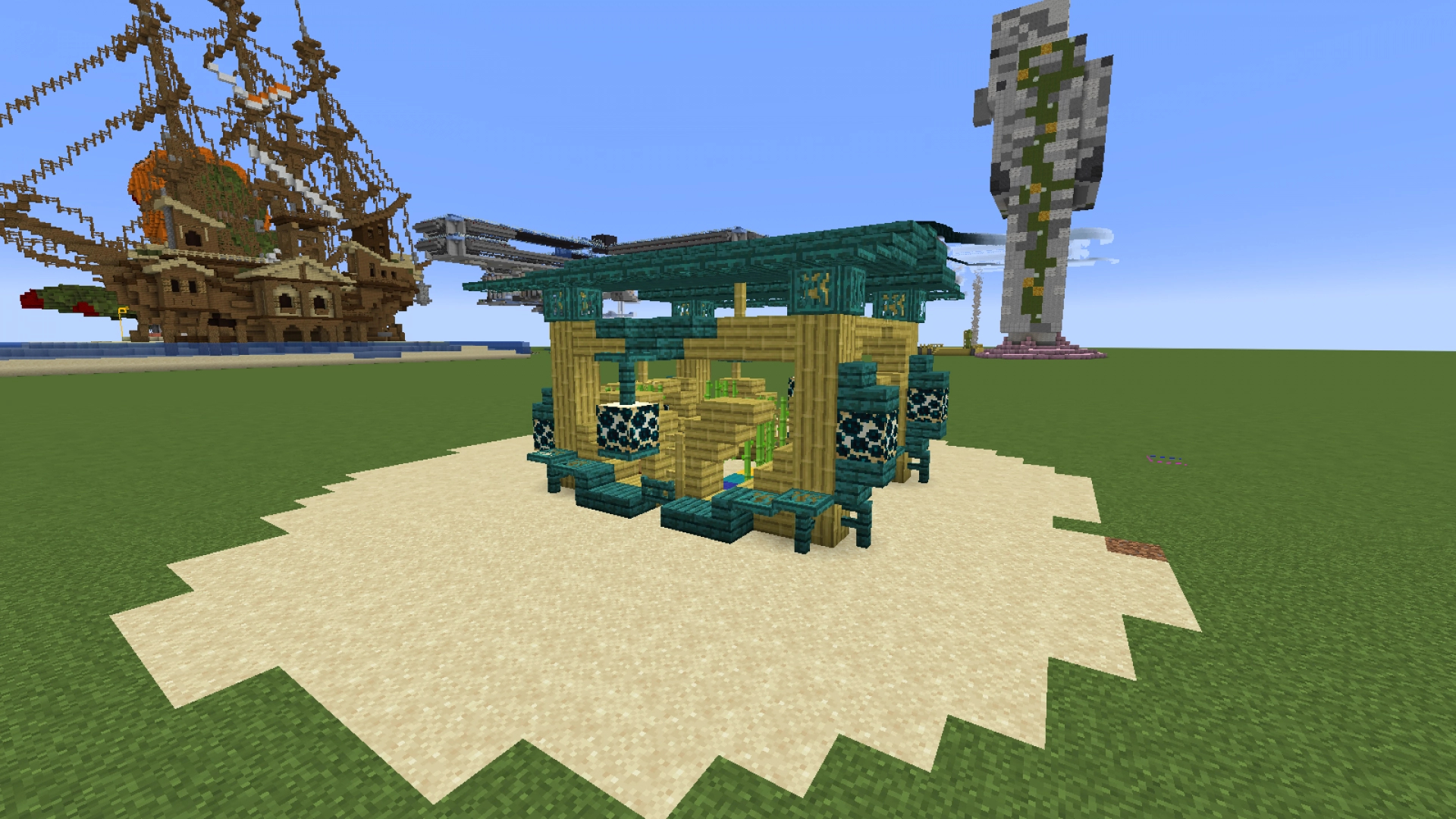 Minecraft Schematic Camel Hut - Warped And Bamboo Wood by jacklewisnunn ...