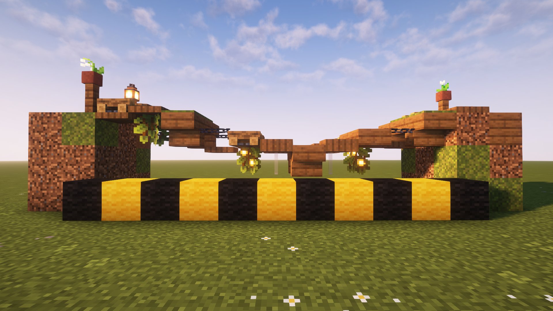 Minecraft Schematic Moss Overgrown Bridge by Mori | abfielder.com