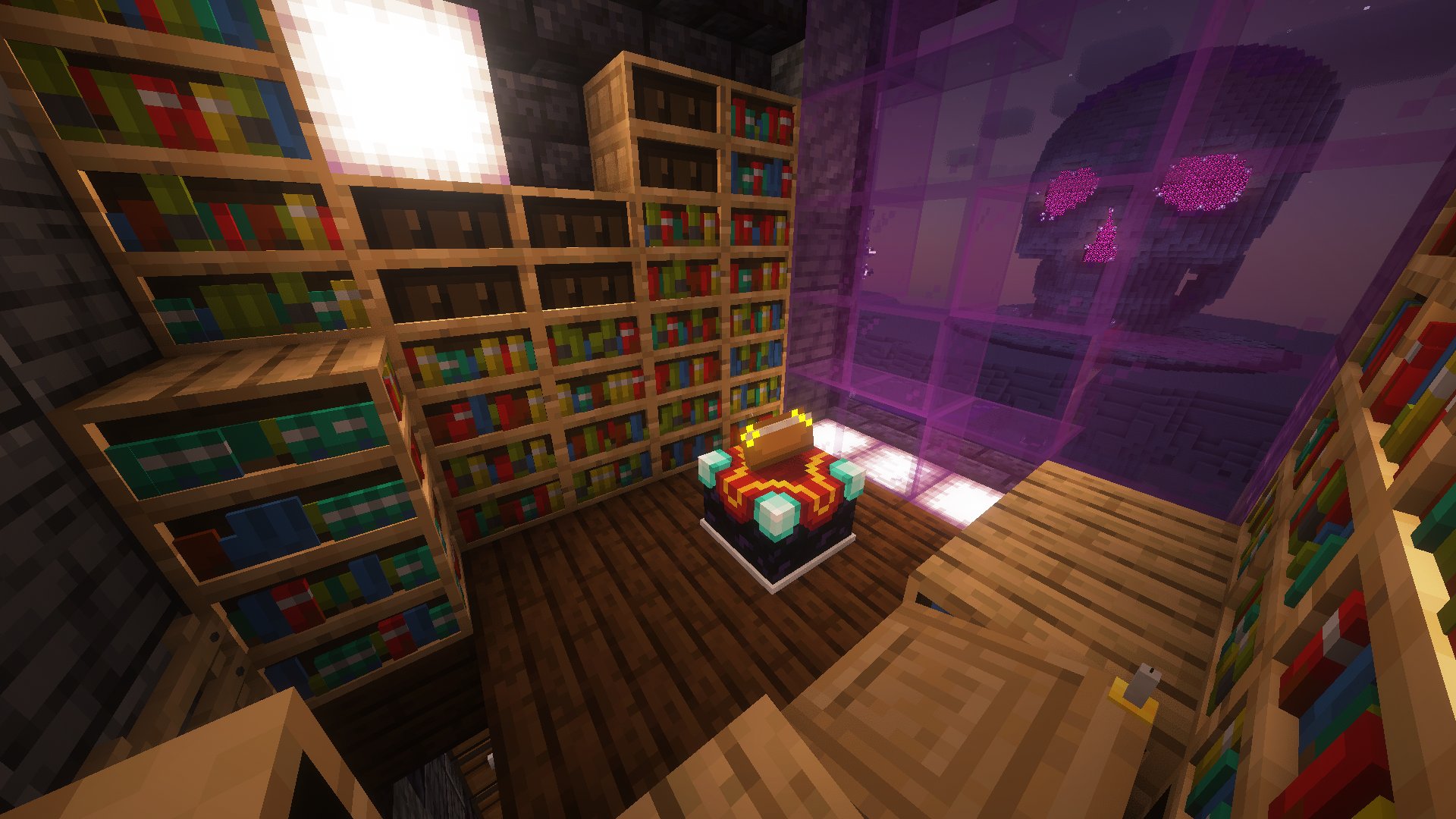 Minecraft Schematic Dark & Purple Themed House FULLY INTERIORS (Free ...