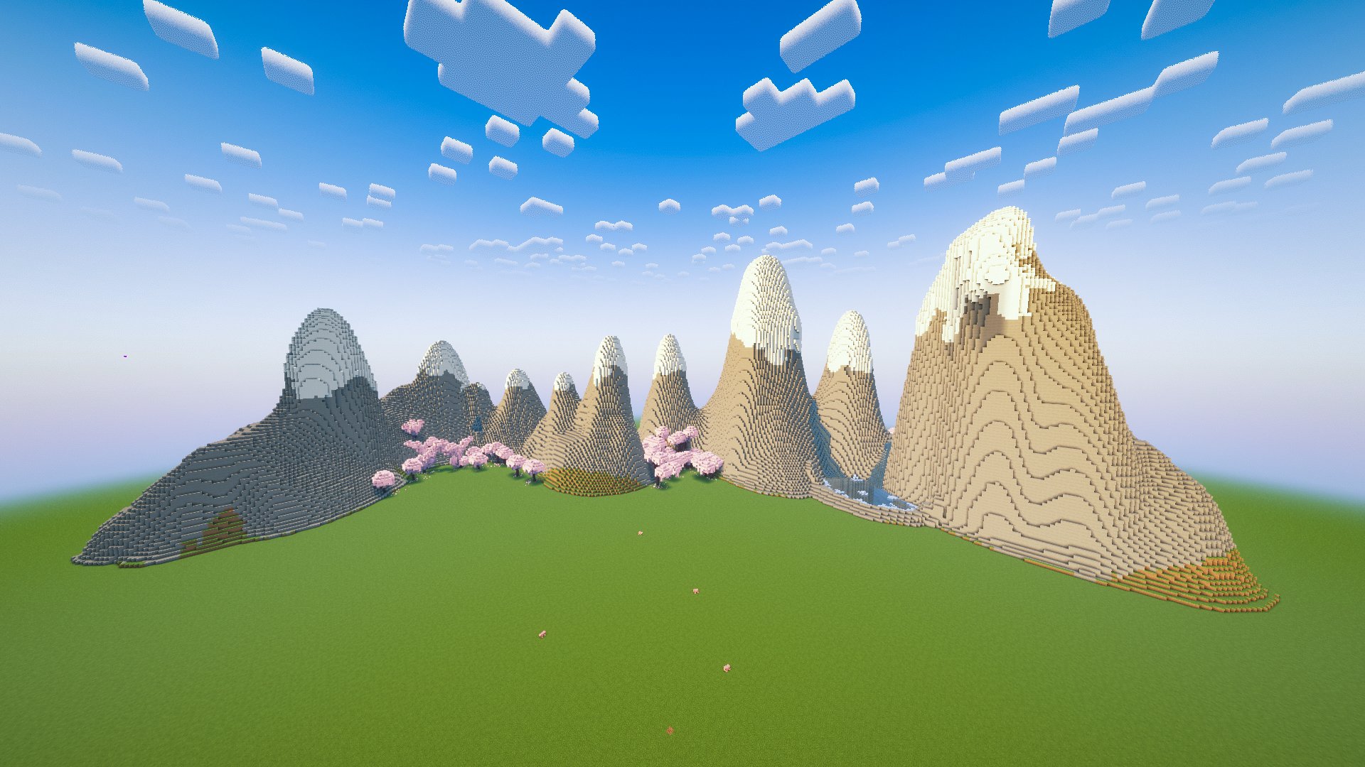 Minecraft Schematic Japanese Mountain Landscape BIG (Free Download) by ...