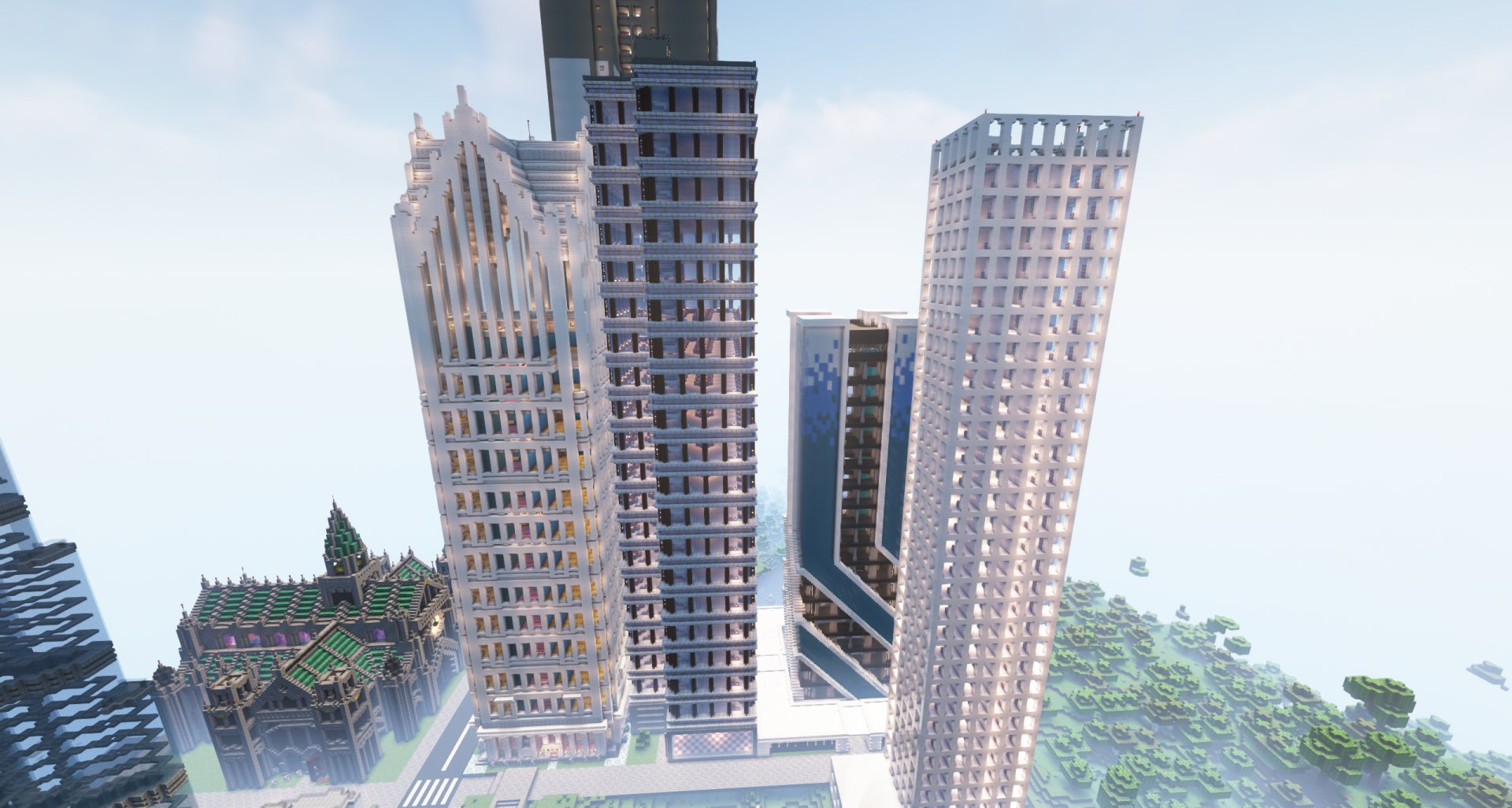 Minecraft Schematic Office Building //modern by PandasBuildings/Farms ...
