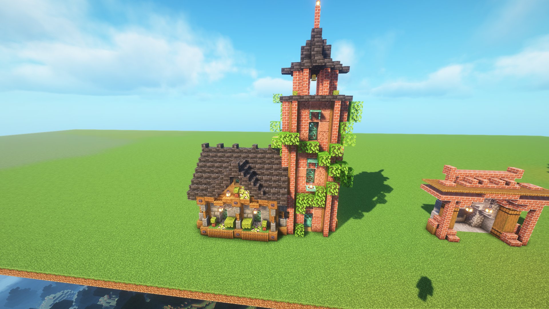 Minecraft Schematic Brick Church by paaskevillads | abfielder.com