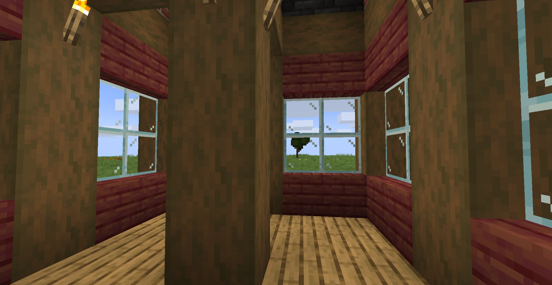 Minecraft Schematic Two-Storey Colourful House by Unknown | abfielder.com