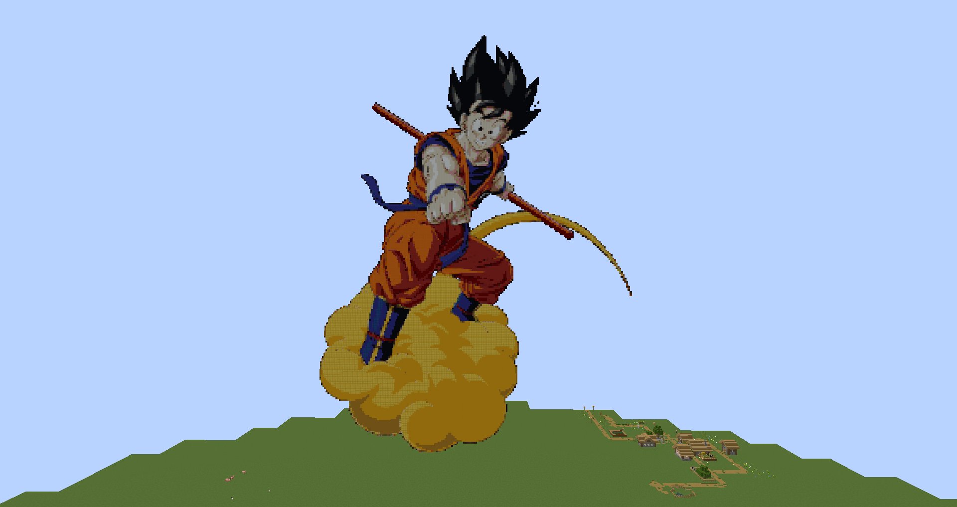 Minecraft Schematic Goku by MikiMzzz | abfielder.com