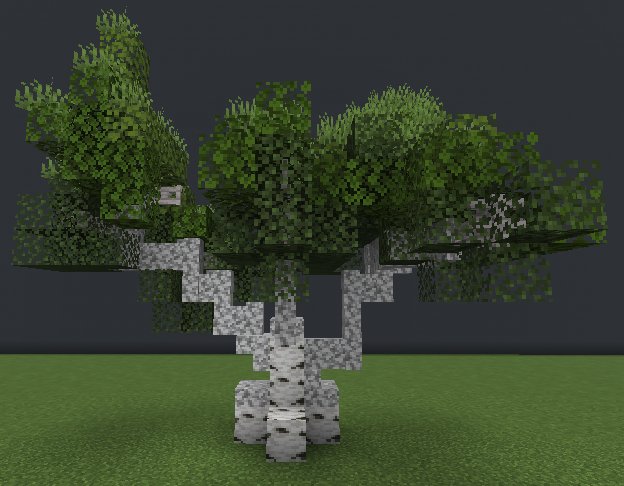 Minecraft Schematic Birch tree pack by CowDeBit | abfielder.com