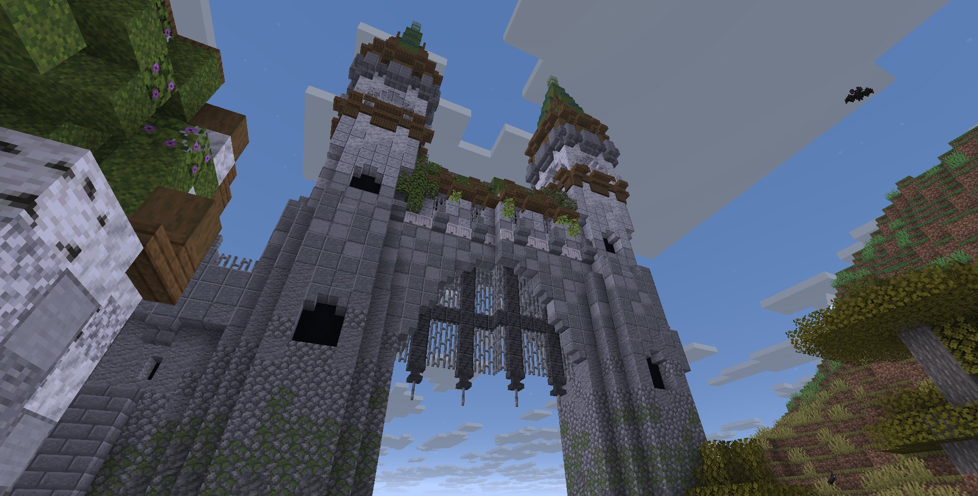 Minecraft Schematic Fantasy Gate Towers by Unknown | abfielder.com