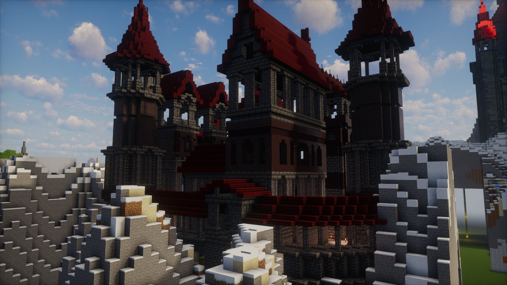 Minecraft Evil Castle Schematic