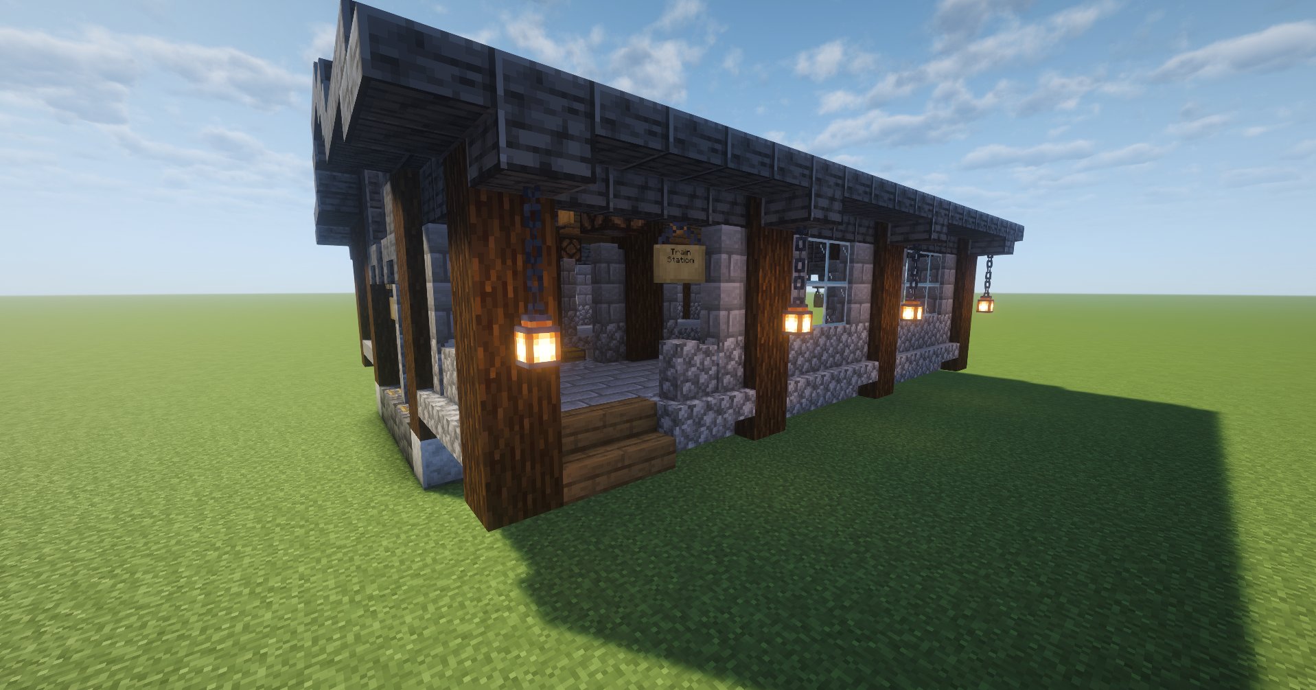 Minecraft Schematic train station by godplayer0041 | Downloaded from ...