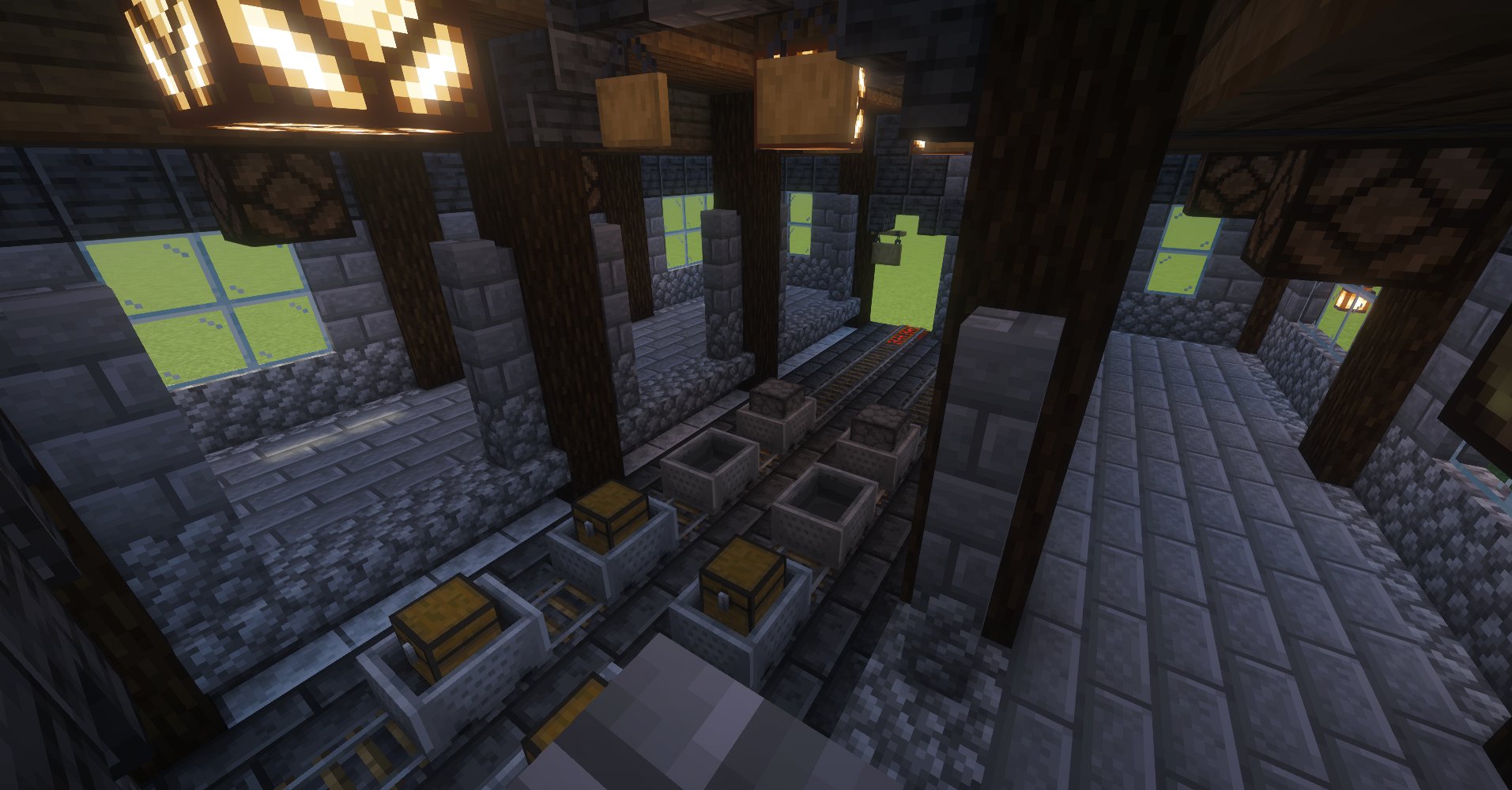 Minecraft Schematic train station by godplayer0041 | abfielder.com