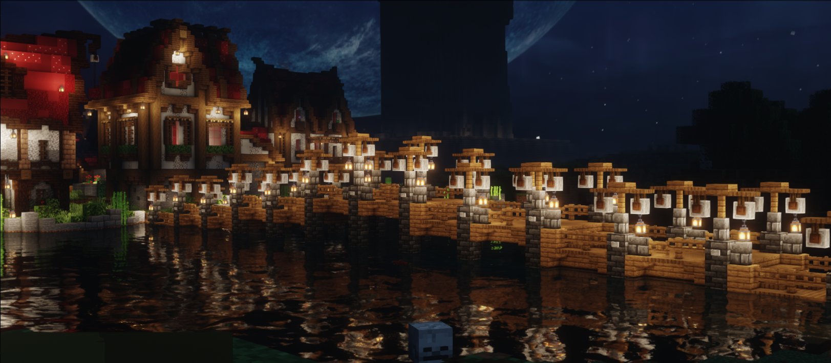 Minecraft Schematic Big Sprouce Bridge by Superlolprofi | abfielder.com