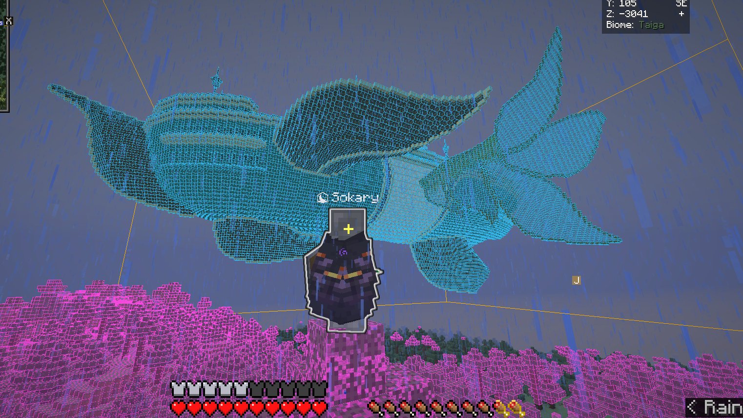 Minecraft Schematic Fantasy Flying Ship by Unknown | abfielder.com