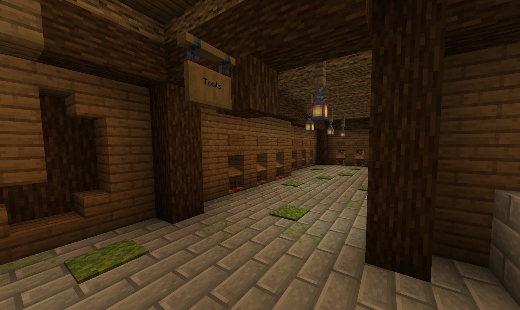 Minecraft Schematic Trading Hall Oak and Spruce by tgd87 | abfielder.com