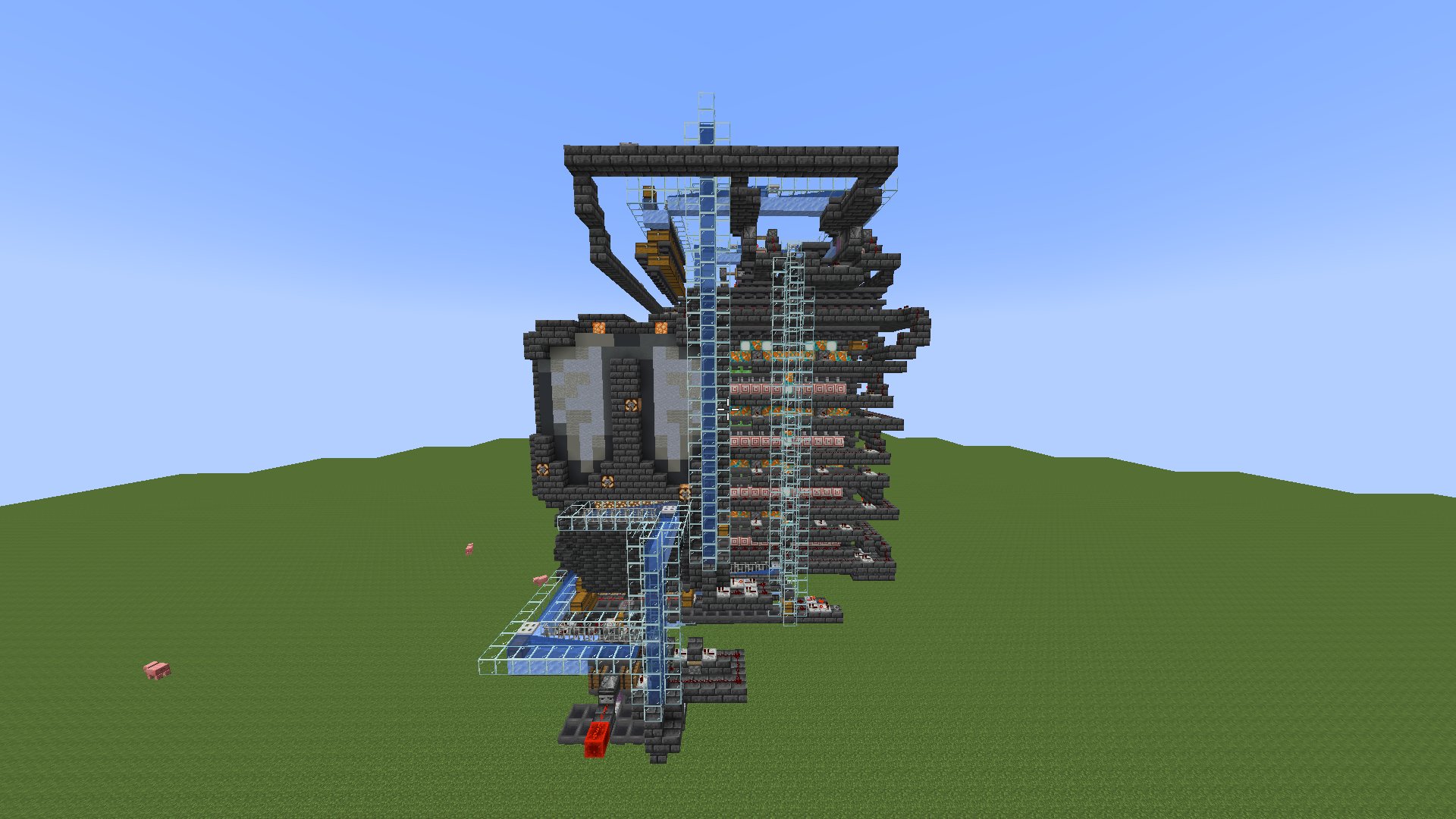 Minecraft Schematic RavvixSMP 16 Module Bamboo Farm in Deepslate by ...