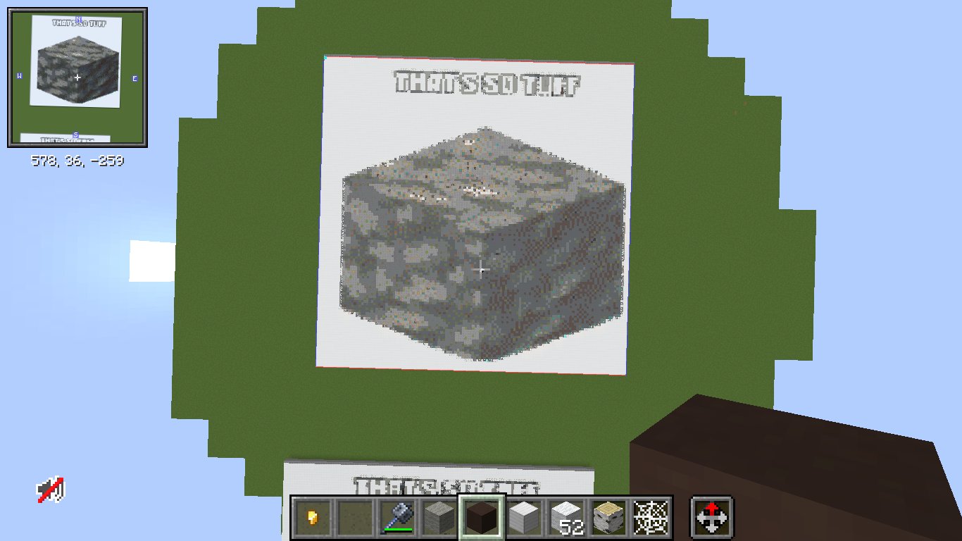 Minecraft Schematic thats so tuff by Unknown | abfielder.com