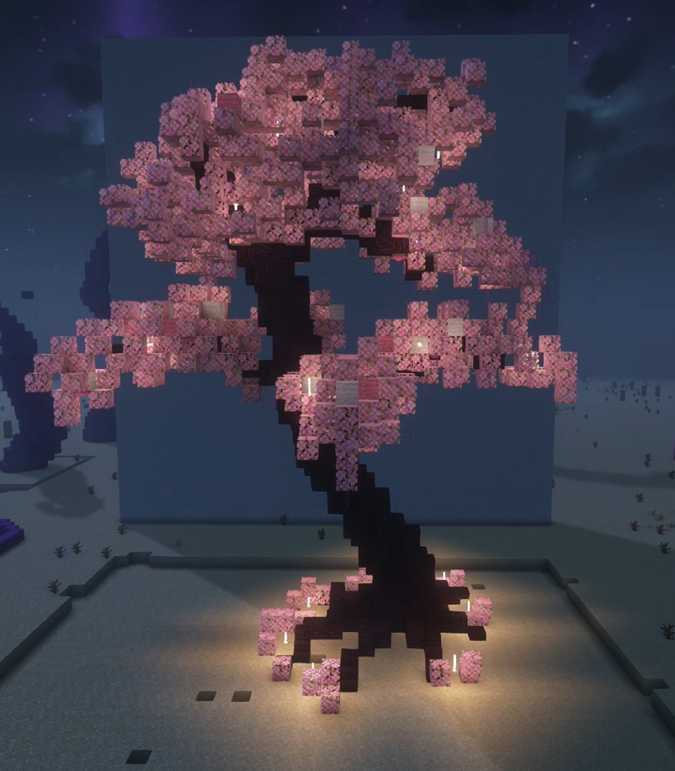 Minecraft Schematic Cheerry blossom Tree by Tomsigma | abfielder.com
