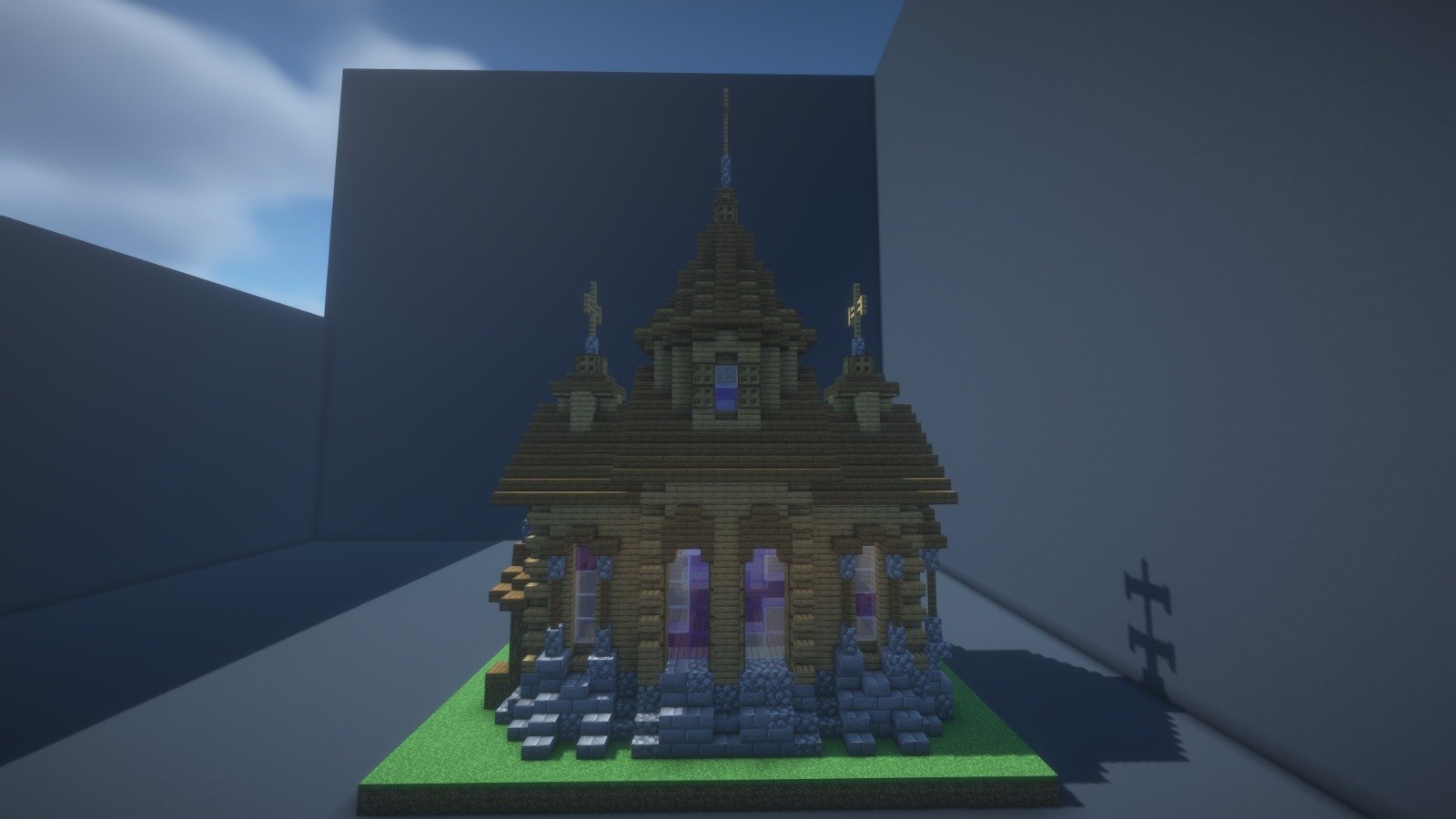 Minecraft Schematic Medieval Wooden Church (Schematic File) by Losenoc ...