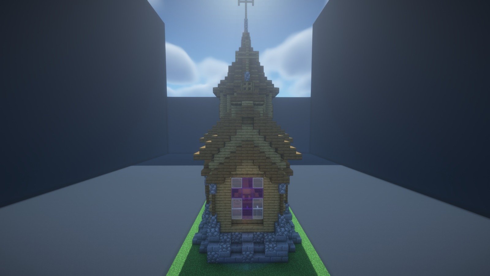 Minecraft Schematic Medieval Wooden Church (Schematic File) by Losenoc ...