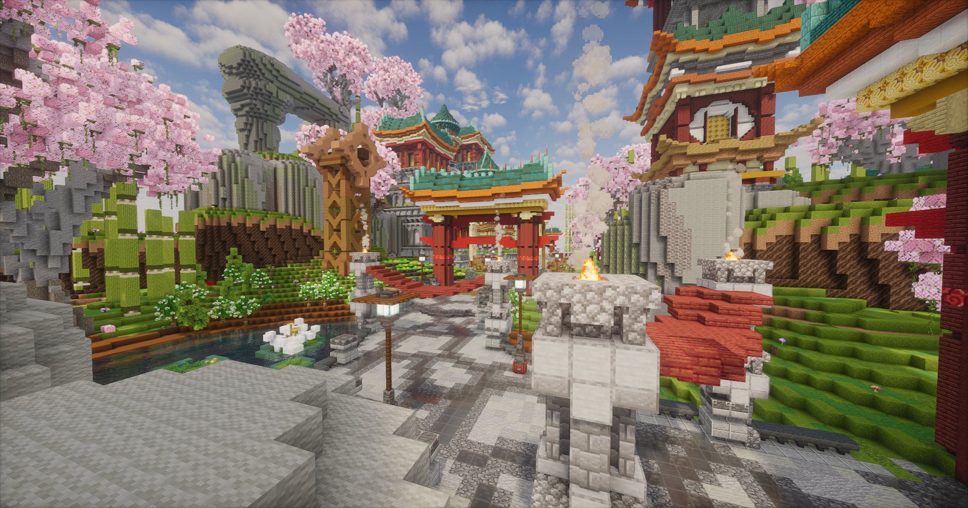 Minecraft Schematic or World Download Cute Japanese Spawn by OrioniX ...