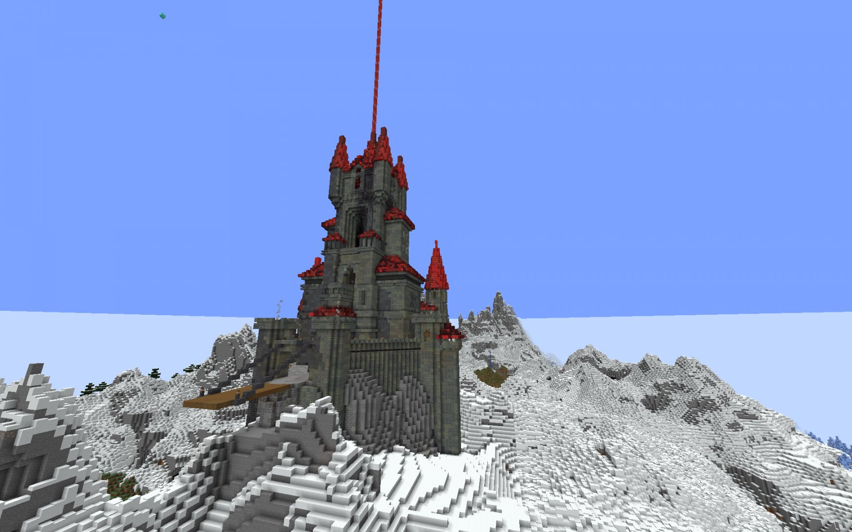 Minecraft Schematic Castle on the mountain V2 by Mo_Lemossi | abfielder.com