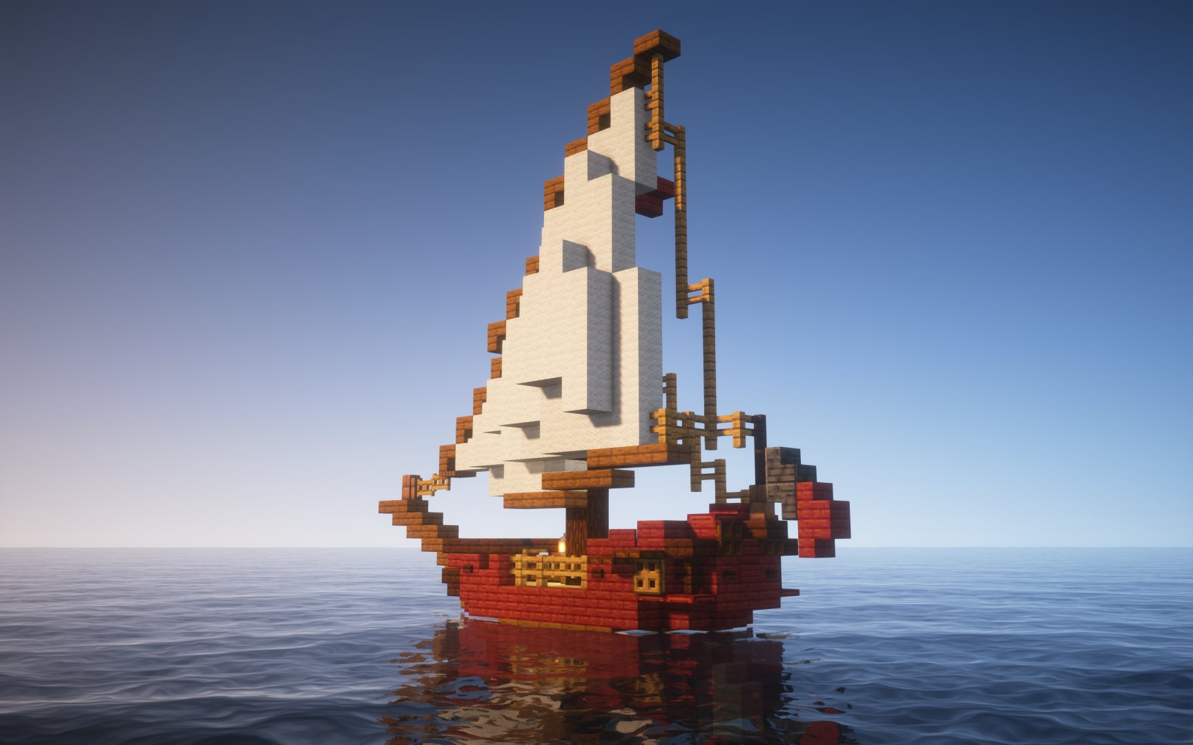 Minecraft Schematic Small merchant Ship by Devinket | abfielder.com