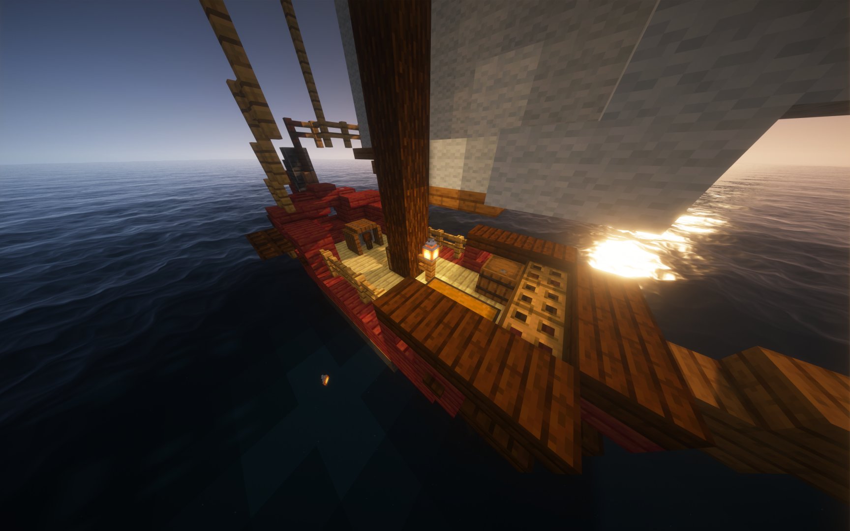 Minecraft Schematic Small merchant Ship by Devinket | abfielder.com