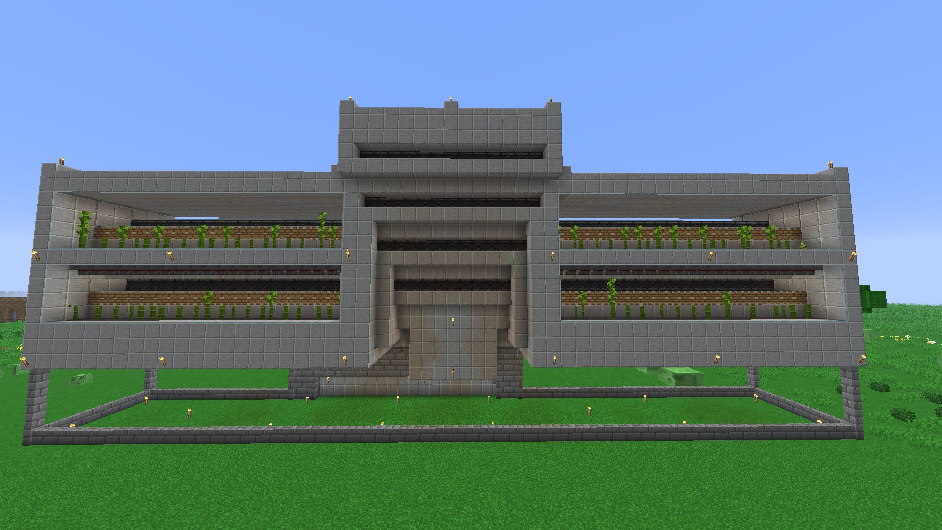 Minecraft Schematic Automatic Super Smelter (Using Kelp and Bamboo farm ...
