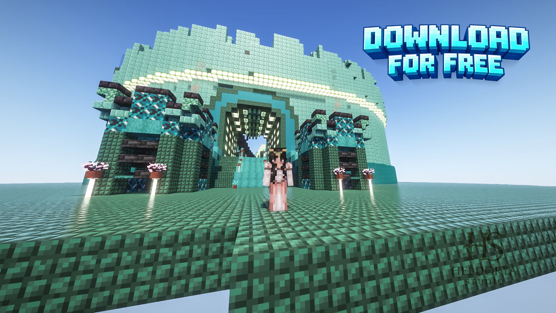 Minecraft Schematic Free Gift🌟 - PvP Arena Ocean Themed by Heldorya ...