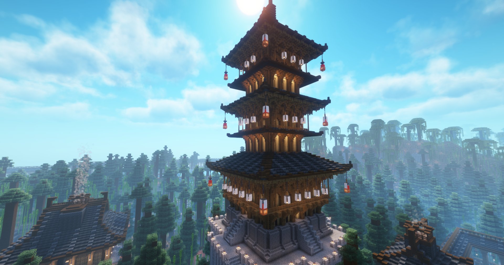 Minecraft Schematic Japanese Tower by jxtgaming | abfielder.com