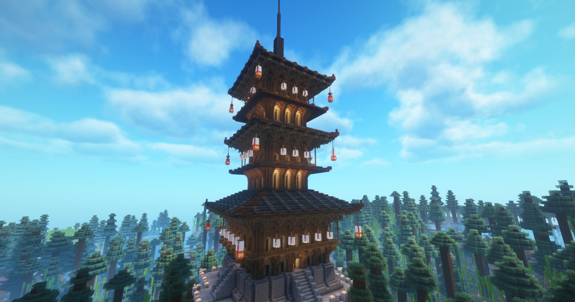Minecraft Schematic Japanese Tower by jxtgaming | abfielder.com
