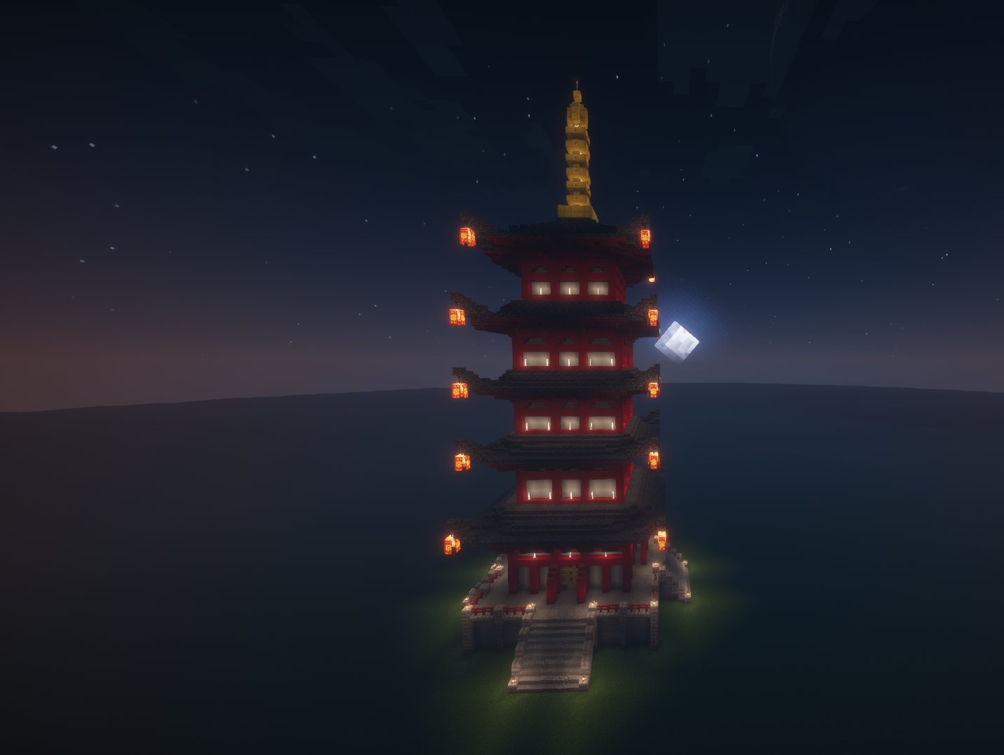Minecraft Schematic Japanese Pagoda by MrRichCat | abfielder.com