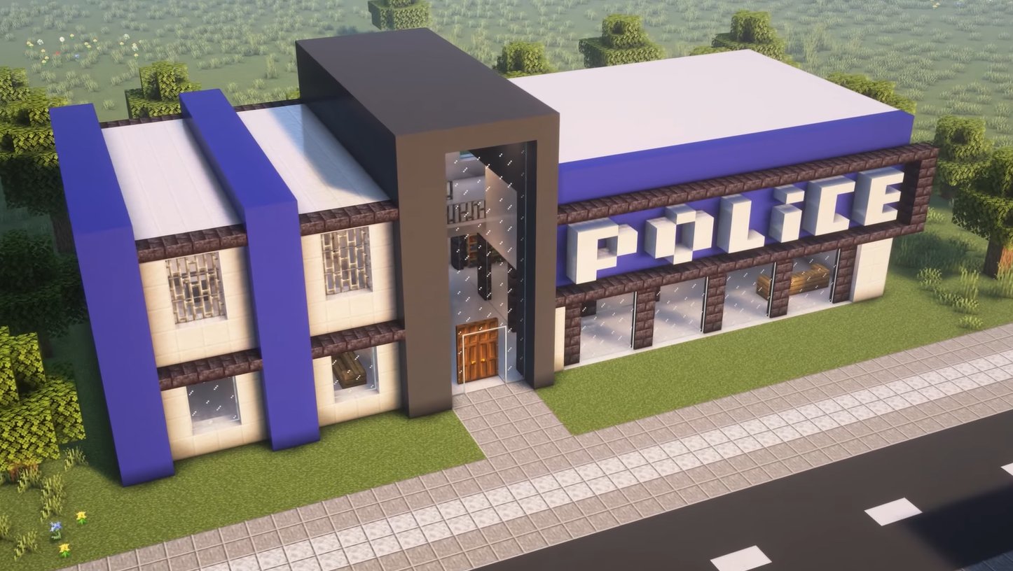 Minecraft Schematic Police Station by EpicJ0ker | abfielder.com