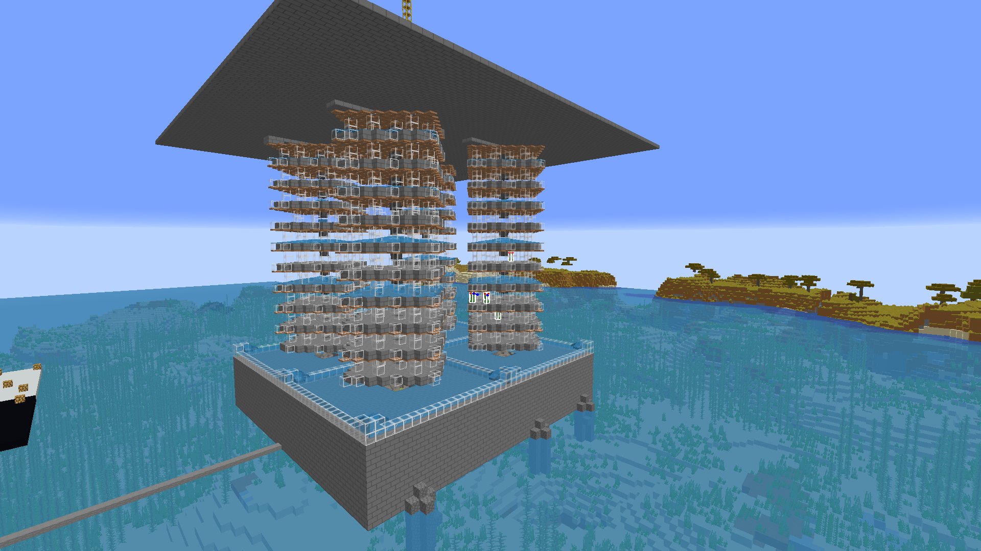 Minecraft Schematic Minecraft Creeper Farm | 6500 Gunpowder per hour ...