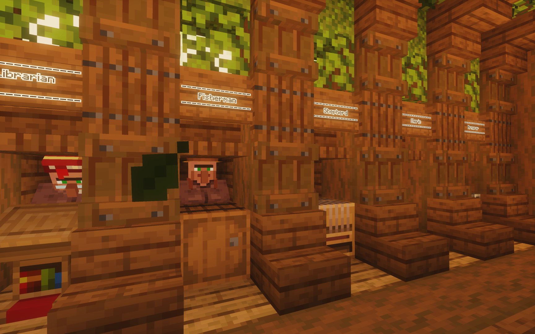 Minecraft Schematic Moss and Spruce Villager Trading Hall by ...