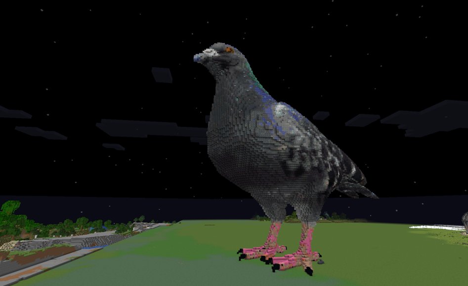 Minecraft Schematic Pigeon Monster Statue (Litematica) by epicgamer4999 ...