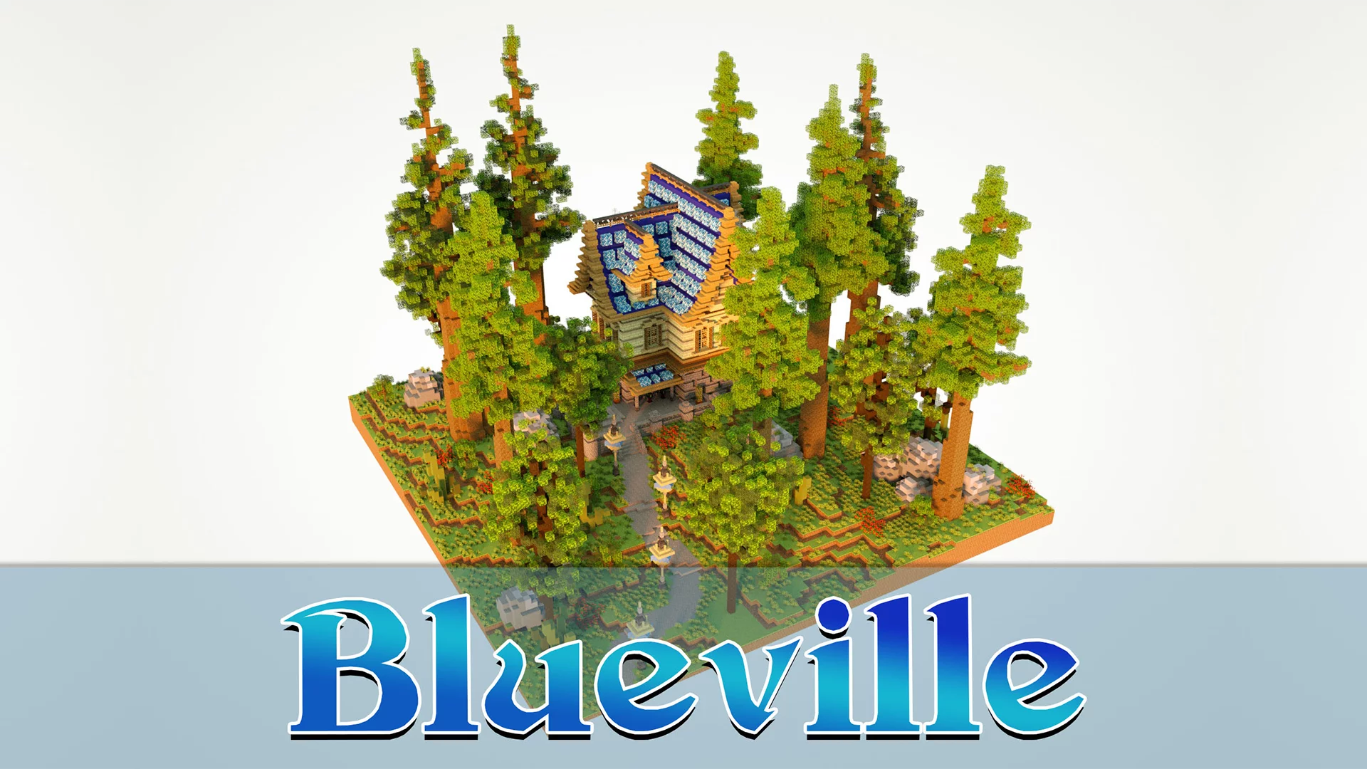 Minecraft Schematic or World Download Blueville Plot Spawn 100x100 by ...
