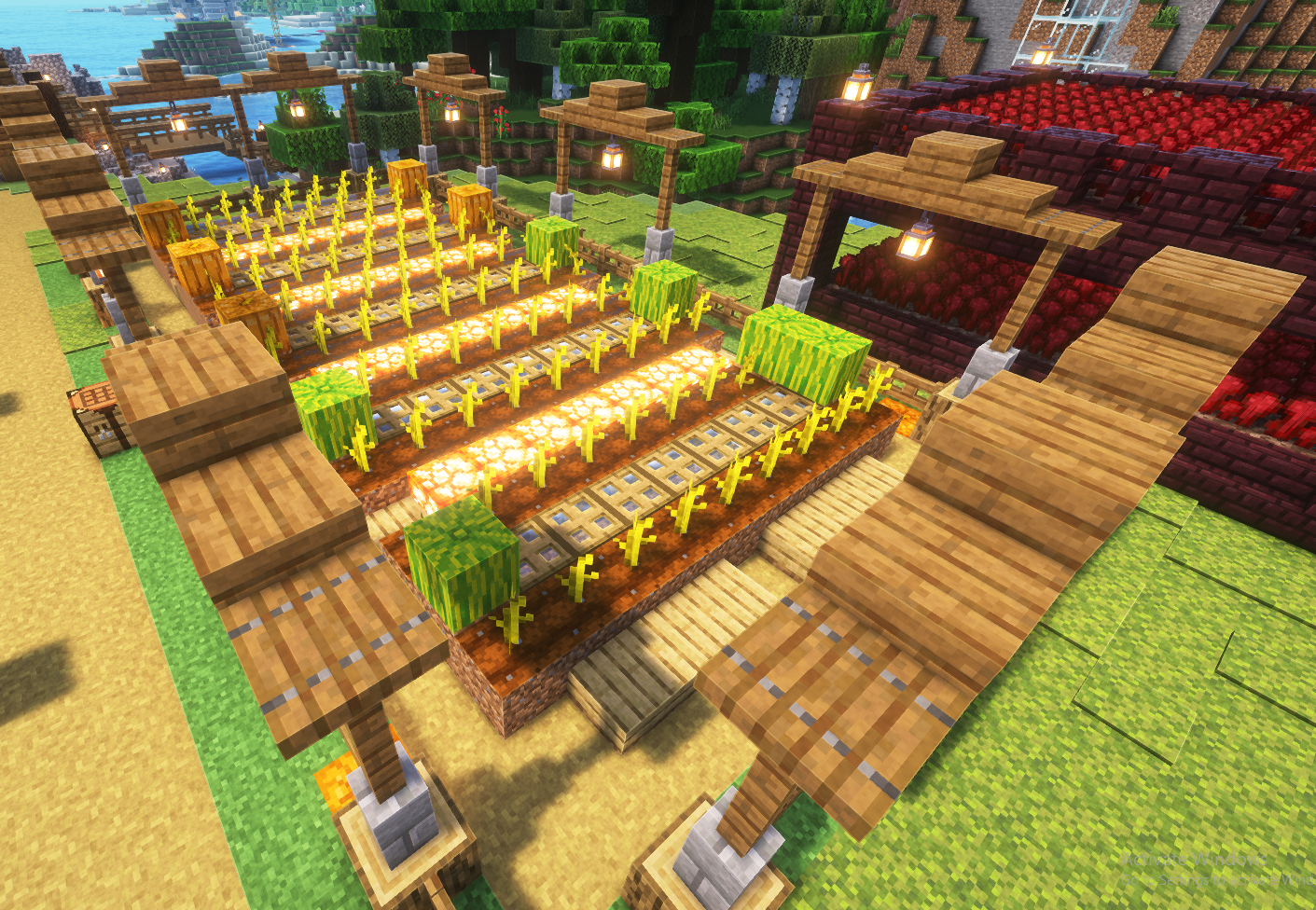 Minecraft Schematic Melon and Pumpkin Farm by jxtgaming | Downloaded ...