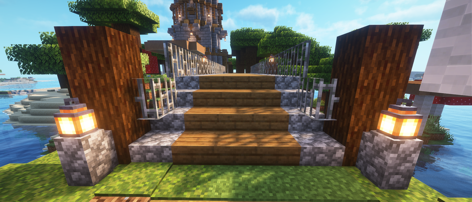 Minecraft Schematic Spruce Bridge by jxtgaming | abfielder.com