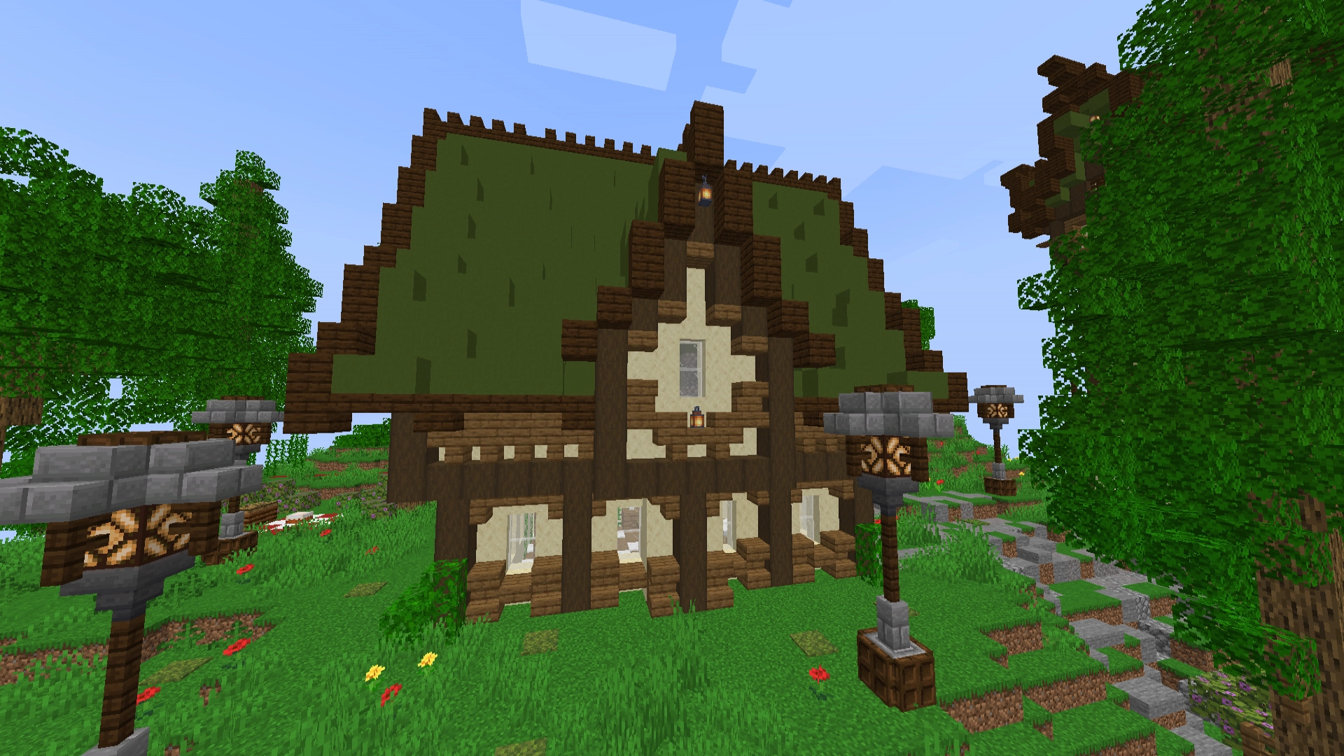 Small Mansion Minecraft Schematic