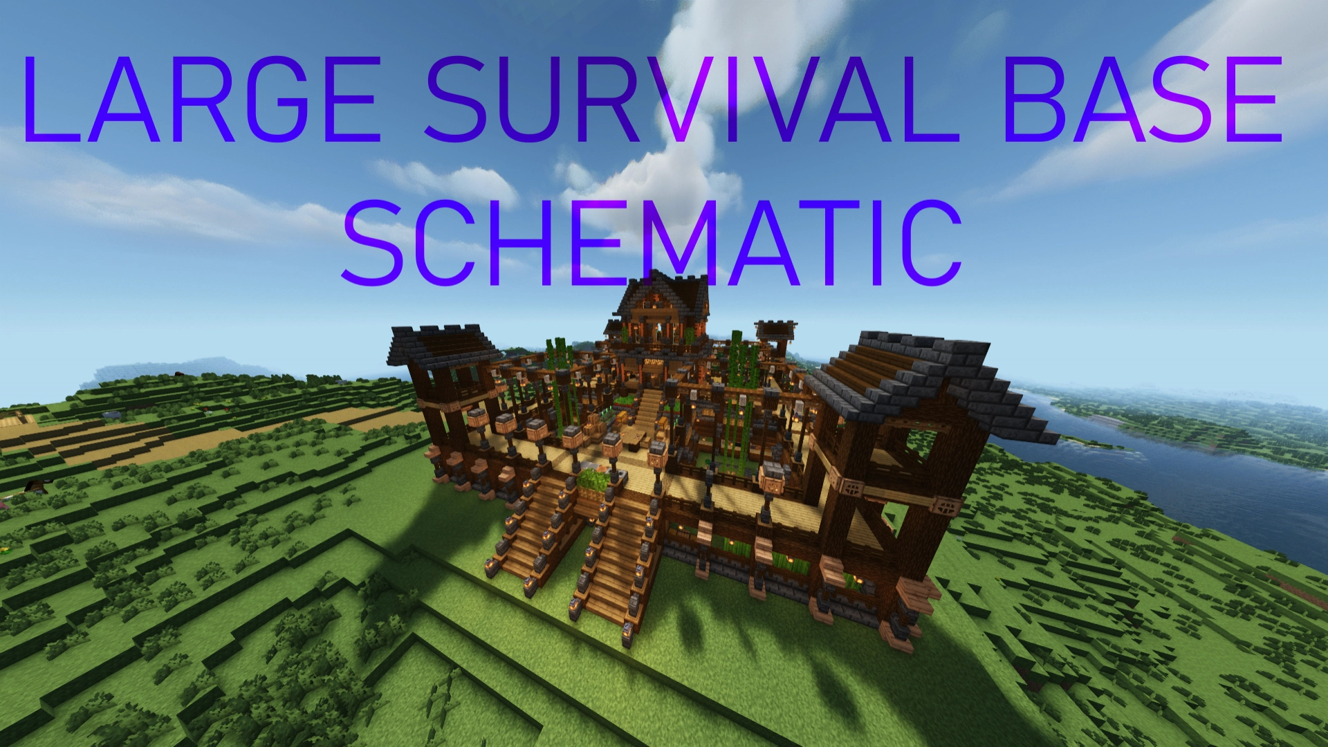 Large Survival Base Minecraft Schematic