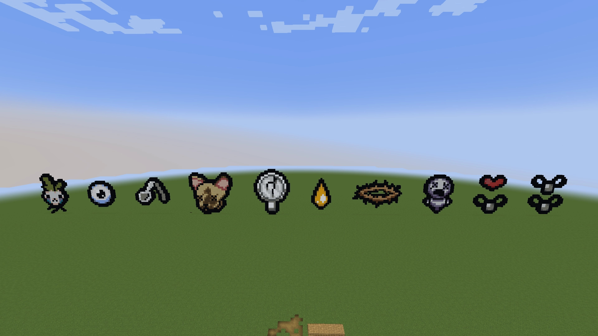 TBOI Items 1-10 Minecraft Schematic