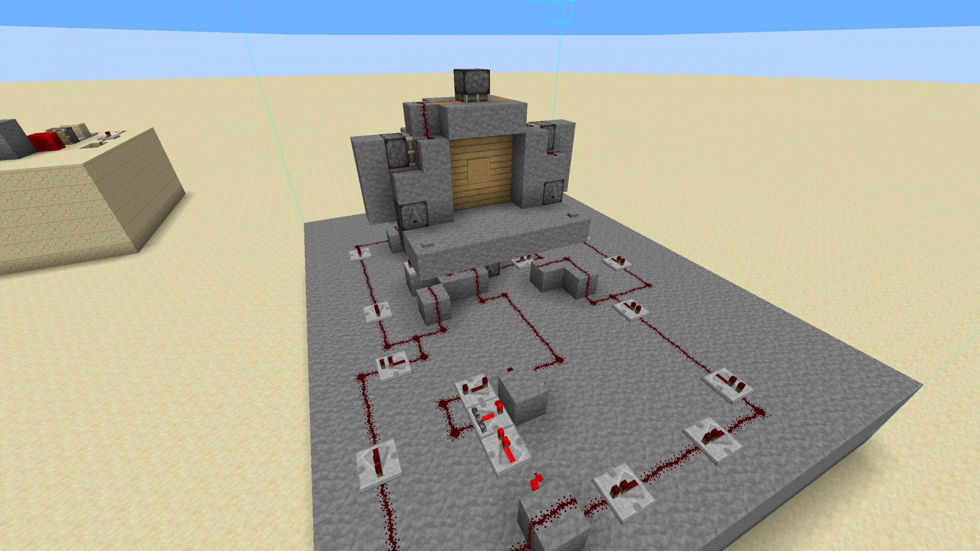 3x3 T-FlipFlop Redstone door Minecraft Schematic