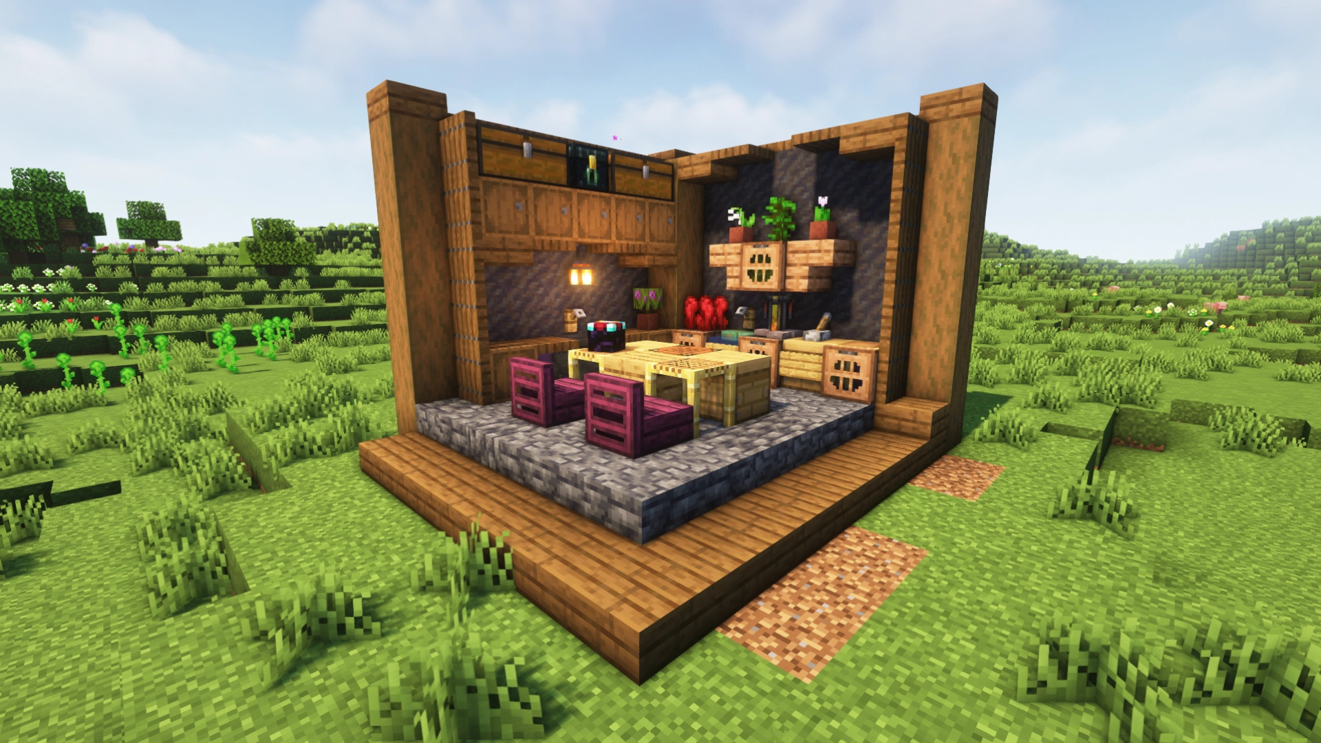 Interior Design for a Small Room Minecraft Schematic